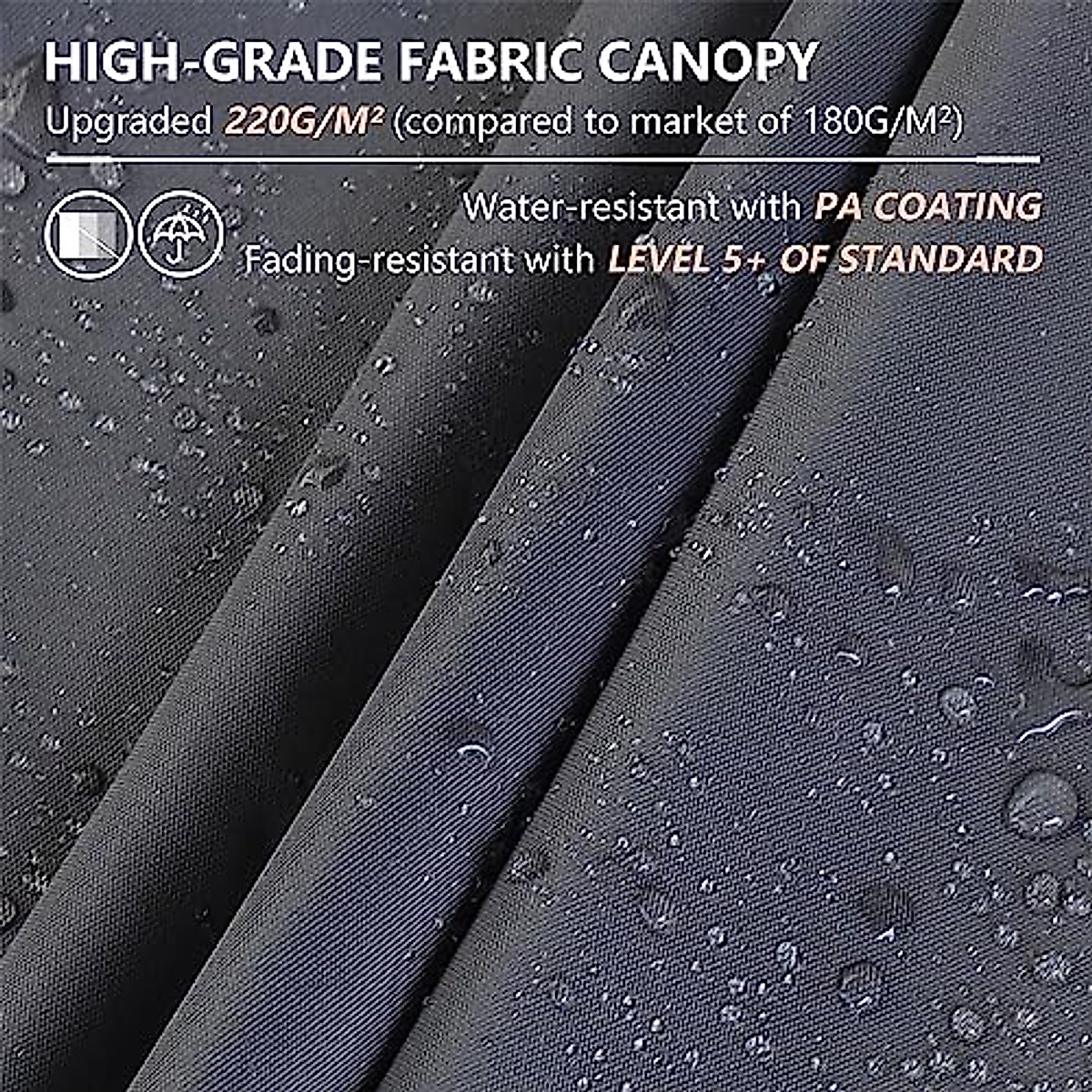 MUPATER 10' X 13' Outdoor Retractable Aluminum Pergola with Weather-Resistant Canopy for Backyard Deck Garden Grey