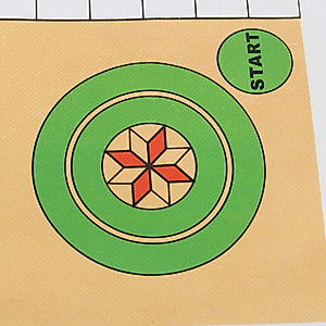 Ludo Board Game Set, 23.6 x 17.7inch Non-Woven Fabric Foldable Snakes and Ladders Ludo Game Set for Home Travel Entertainment