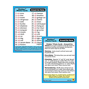 Super Duper Publications | Webber® Around The Home Photo Flash Card Deck | Educational Learning Resource for Children
