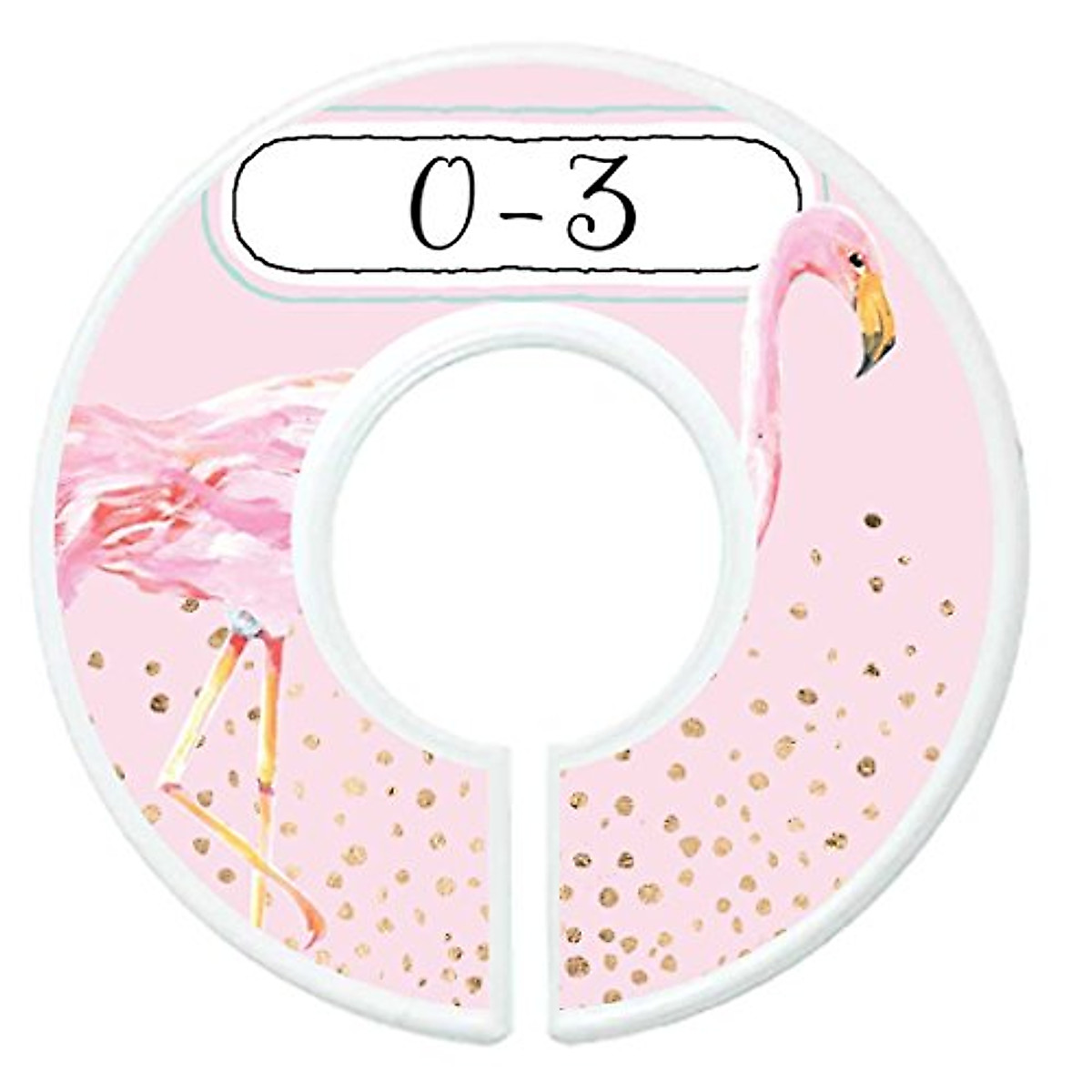 Mumsy Goose Nursery Closet Dividers Baby Girl Clothes Dividers Floral Flamingoes