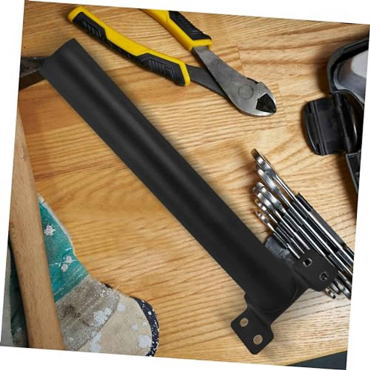 Mipcase 1 Set Solar Street Light Bracket Light Supplies Street Light Support Solar Spot Light Pole Light Mount Light Poles Solar Spotlight Support Pole Lamp Supply Black Galvanized Steel