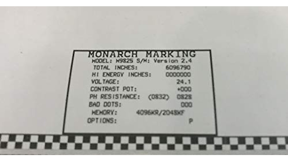 Monarch 9825 Label Printer W/USB, Parallel Ports & Test Prints — 🛍️ The ...
