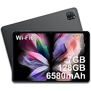 OSCAL Tablet 10.1 Inch 7GB RAM 128GB ROM (2TB TF), 2023 Latest PAD70 Android 12 Tablet with 13MP Dual Camera, WiFi, BT5.0, 1280x800 IPS HD Touch Screen,6580mAh GPS Tablets (Grey)