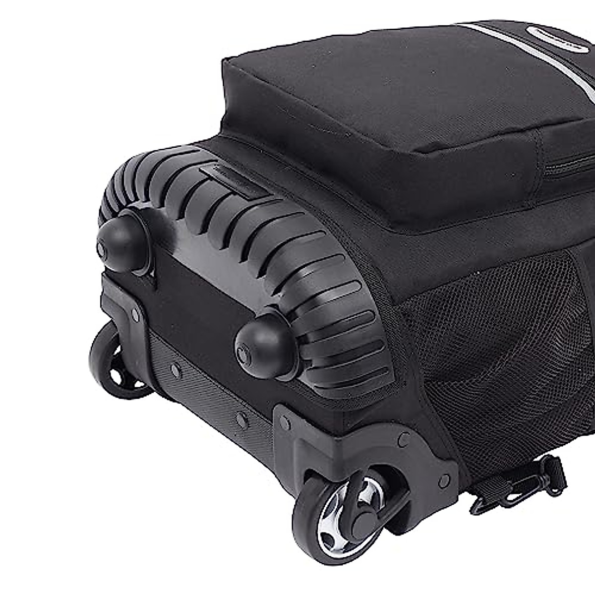 Travelers Club Rolling Backpack, Black, 18-Inch