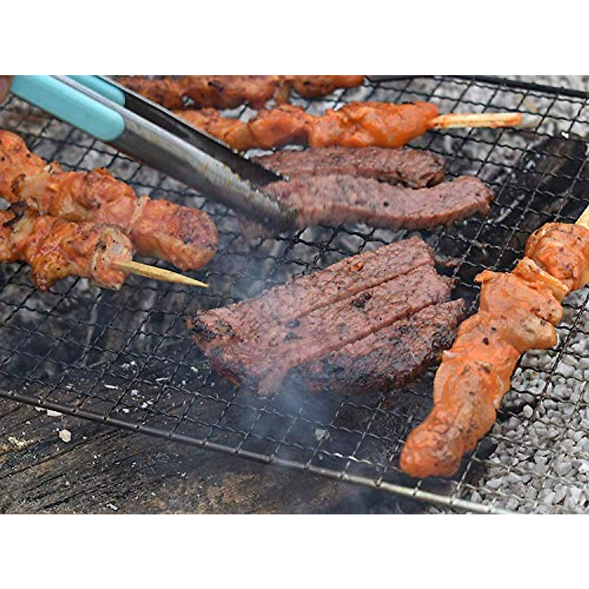 ITTA 2 Pack 15.7 x 10 inch Stainless Steel Campfire Grill Mesh BBQ Cooking Grate Bushcraft Fireplace with a Carry Bag, Lightweight and easy to Clean Perfect for Outdoor Backpacking Camping Hiking