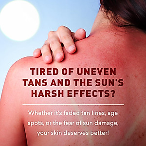 Sunless Tanning Lotion | Anti-Aging Self-Tanner | Body Tanning | Sun Kiss Glow Bronze Finish | Bronzer Lotion For All Skin Types | Just Nutritive | 8 Oz