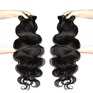 Glowig Body Wave Bundles 18 20 22 Inch 100% Unprocessed Virgin Human Hair Body Wave Bundles Body Wave 3 Bundles Human Hair Extensions for Black Women