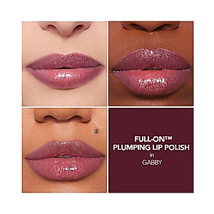 Buxom Full-On Plumping Lip Polish, Tinted Lip Plumper Gloss, Plumping Formula with Peptides & Vitamin E, Moisturizing Lip Plumping Gloss, Reds, Mauves & Reds