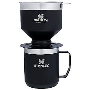 Stanley 10-09566-041 The Camp Aluminum Pour Over Set Matte Black NA, 590L