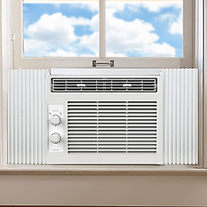 Mxclimate Window Air Conditioner Foam Insulation Panels,Window AC Side Panel Kit,Summer and Winter Heat and Draft Insulating.2 Pack,White,17in High x 9in Wide x 7/8in Thick