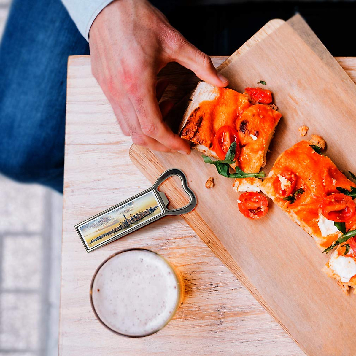 Custom Magnet Bottle Opener Personalized Photo Picture & Text Metal Heavy Duty Beer Accessories