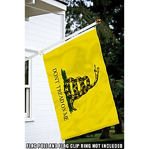 Toland Home Garden 3x5 ft Gadsden Polyester Flag with Brass Grommets and Double Stitched Reinforced Header