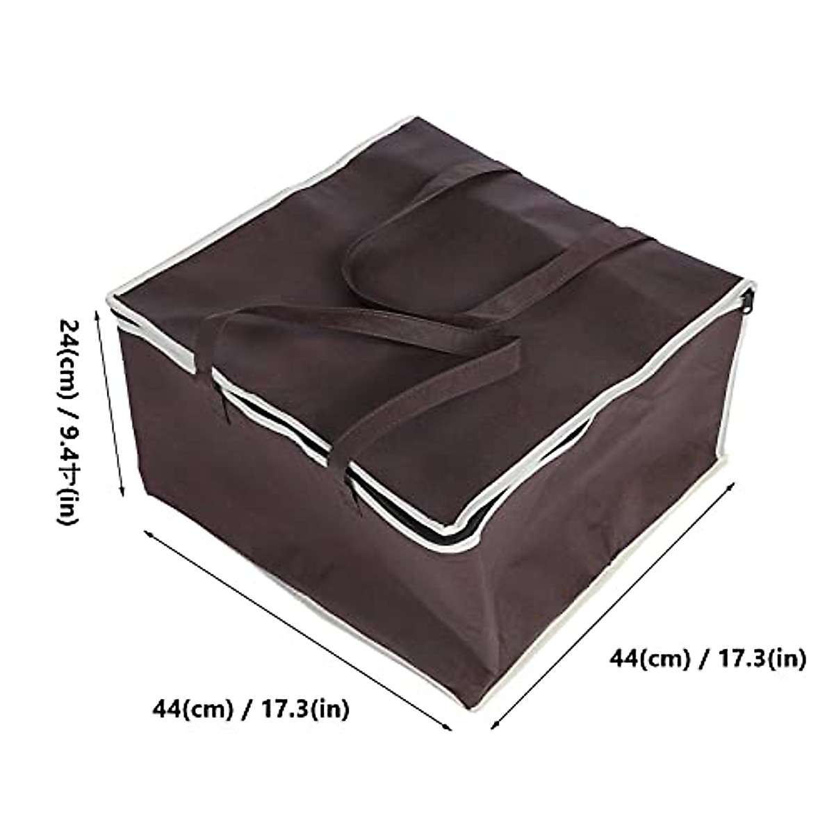 Insulated Food Delivery Bags Grocery Pizza Tote Bag Aluminum Foil Pouch Foldable Heavy Duty Storage Container for Hot and Cold Food Restaurants Catering (Coffee), 44x44cm (4117DMUO48VM917K6OYE)