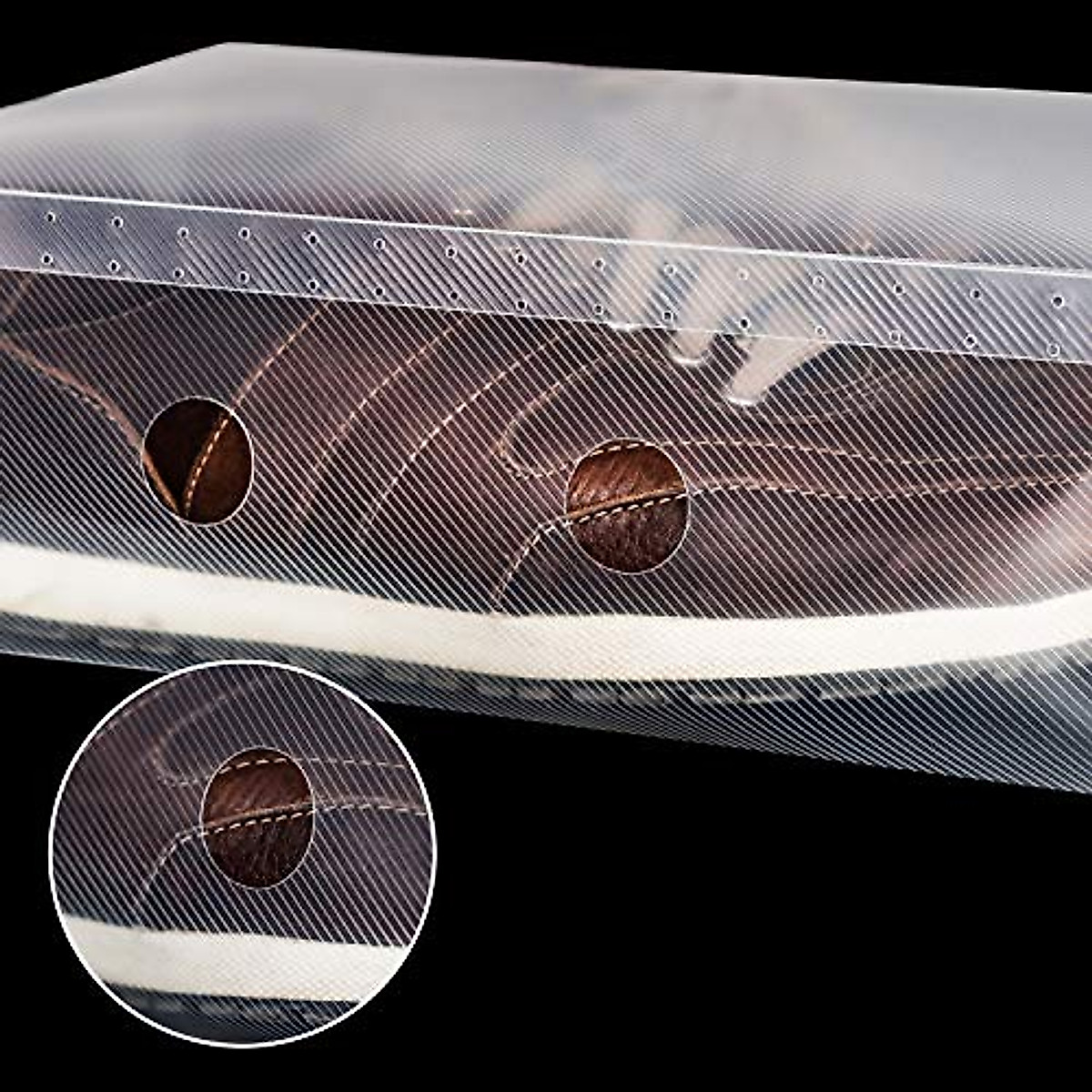 Kurtzy Clear Plastic Shoe Storage Boxes (10 Pack) - Suitable for Women's, Men's and Children's Shoes - Foldable, Corrugated and Stackable for Storage and Travel