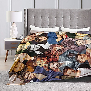 Blanket Leonardo Dicaprio Soft and Comfortable Wool Fleece Throw Blankets for Sofa Office car Camping Yoga Travel Home Decoration Cozy Plush Beach Blanket Gift