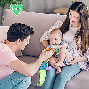 Ussybaby Baby Boy Toys for 0 3 6 9 12 Months, Soft Tummy Time Toy with Multi Textures,Rattle,Crinkle,Newborn Baby Stuffed Animal Toy, Baby Gift,Caterpillar