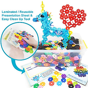 Brain Flakes 2500 Piece Build 'n' Build Kit - A Creative and Educational Alternative to Building Blocks - Wheel Pieces and Special Parts Included - A Great Stem Toy for Both Boys and Girls