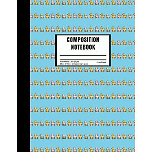Toy Ducks Composition Notebook: Cute Toy Duck Cover Design - Toy Duck Lovers / Duck Lovers - Adults, Kids, Teachers, Students, Home, Office and More - Wide Ruled - 200 Pages - 8.5IN X 11IN