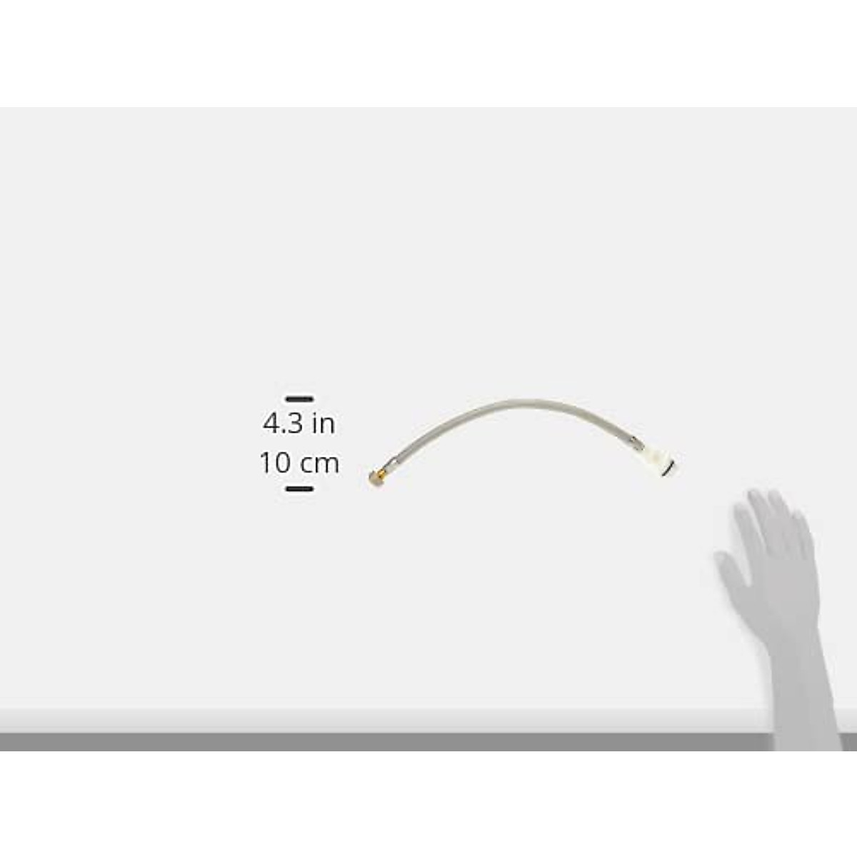 Geberit Connecting Hose for Concealed cisterns, 120 mm, 1 Piece, 240.921.00.1, Silver