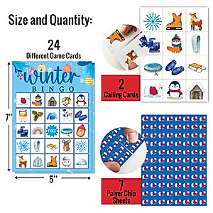 Haipino Christmas Bingo Party Game for 24 Players - Family Activities, Party Supplies, Favor Gifts for Women - JY965