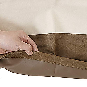 SUPER DEAL Set of 2 Patio Chair Covers, Waterproof UV-Resistant Lounge Deep Seat Sofa Cover - All Weather Protective 600D Cover for Outdoor Lawn Patio Furniture (38” x 42” x 31”)