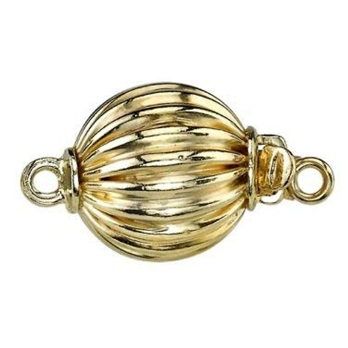 The Pearl Source 14K Gold 8-9mm AAA Quality White Freshwater Cultured Pearl Necklace for Women in 18" Princess Length