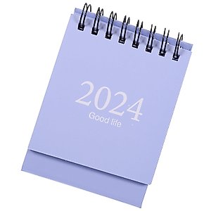 MAGICLULU 2024 Calendar for Table Small Desk Calendar Year of The Dragon Calendar Desk Pad Calendar De Adviento Maquillaje Decorative Desk Calendar Office Morandi Paper Coil
