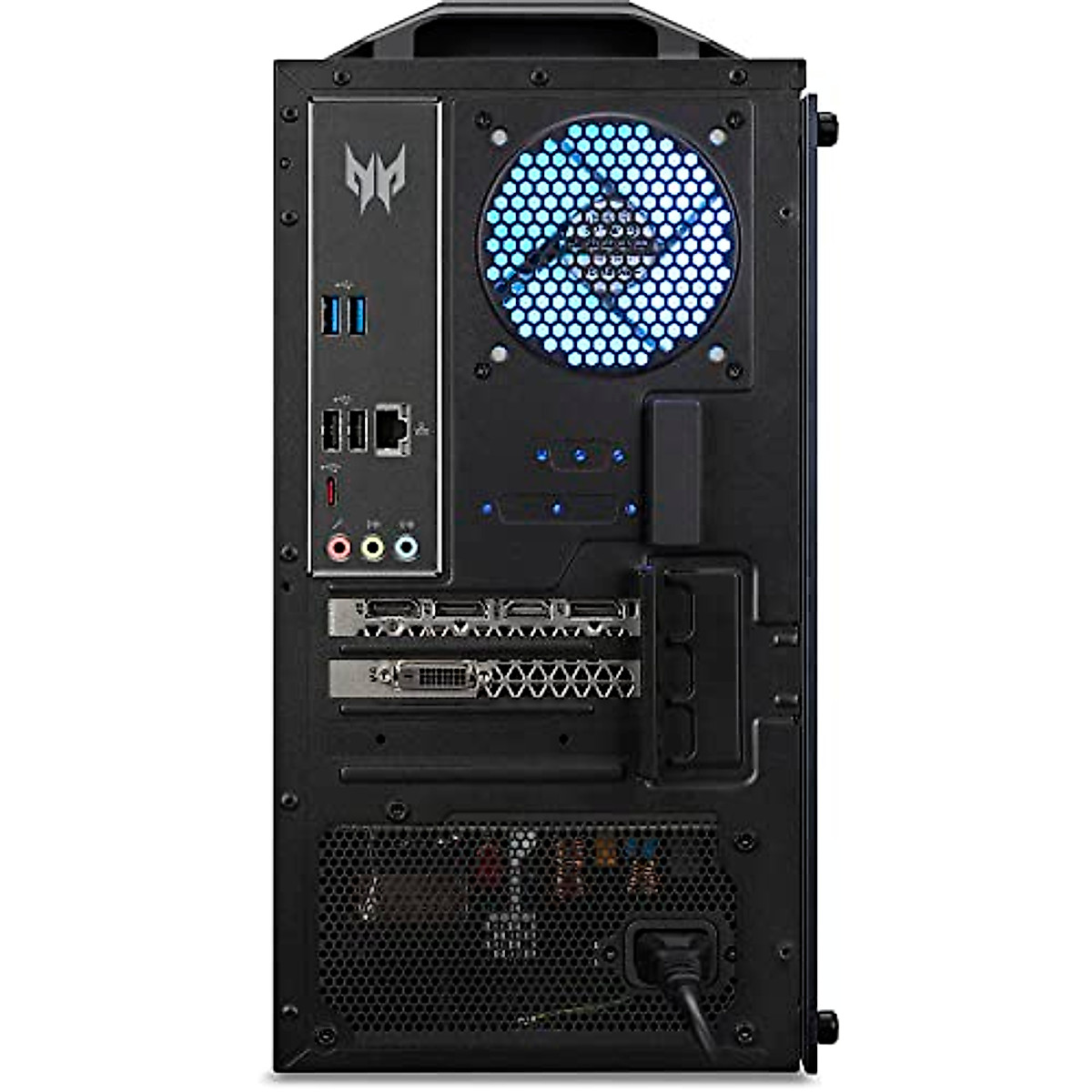 acer Predator PO3-630 Gaming Desktop PC (Intel i7-11700 8-Core 2.50GHz, 32GB RAM, 2x1TB PCIe SSD RAID 0 (2TB), GeForce RTX 3070 8GB, WiFi 6, BT 5.1, Backlit KB, RJ-45, Win11Home) w/Dockztorm Dock
