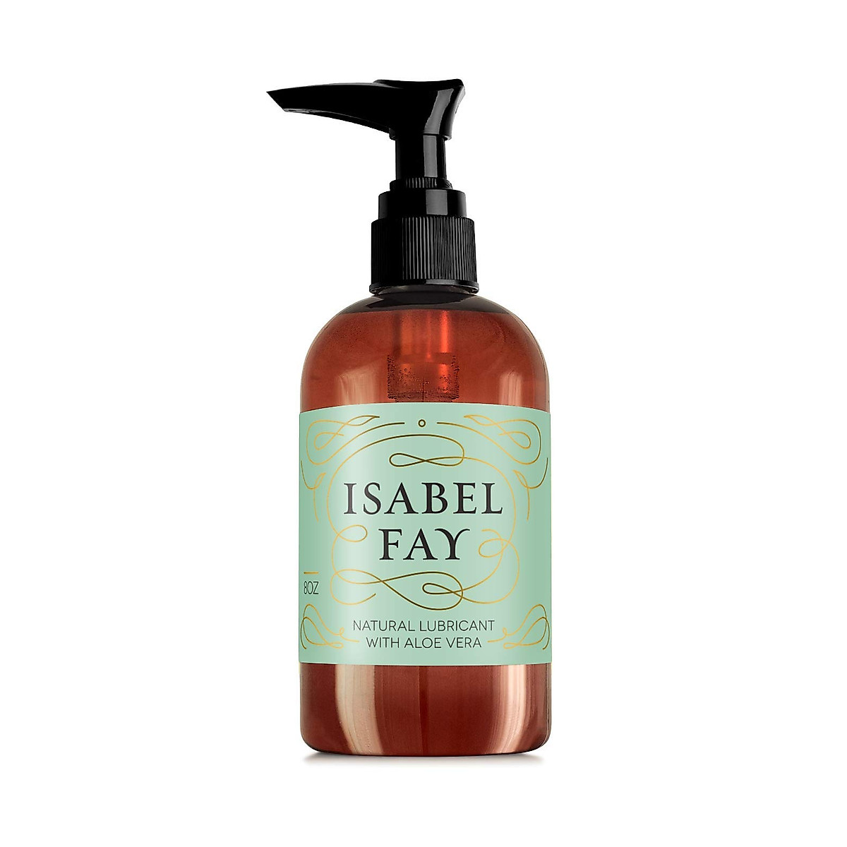 Isabel Fay Natural Water Based Personal Lubricant with Aloe Vera - for Women with Sensitive Skin - No Glycerin, No Parabens - 8oz