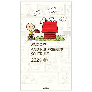Hallmark 824-532 Snoopy Notebook, 2024, Slim, Monthly, Dog House (Begins October 2023)