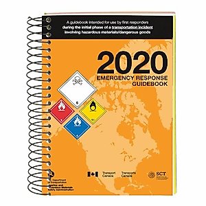 2020 Emergency Response Guidebook (ERG) - English - 5.5 inch x 7.5 inch (Standard Size),Spiral Bound - J.J.Keller and Associates - Helps Satisfy 49 CFR 172.602 DOT Requirement