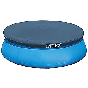 Intex Above Ground Swimming Pool, Ladder with Pump and 15’ Pool Debris Cover