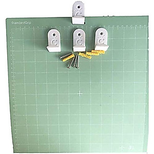 Cutting mat Hanger/Cutting Mat Storage for cricut ?Standard Grip Cutting Mat Holder for Cricut Explore One/Air/Air 2/Maker? Cut Mats Accessories for Cricut(4 Pack) White