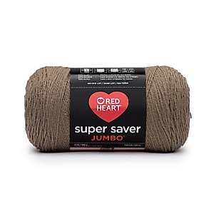 Red Heart Super Saver Jumbo Yarn, Cafe Latte