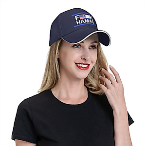 Fuck Hamas Jahad Hat F Hamas Hat I Love Support Israel Strong Hat Free I Stand with Israel Baseball Cap Trucker Hat Navy Blue