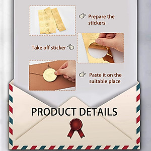CRASPIRE 2 Inch Certificate Seals Gold Foil Outstranding Excellence 100pcs Self Adhesive Embossed Seals Gold Stickers Medal Decoration Labels for Envelopes Diplomas Certificates Awards Graduation