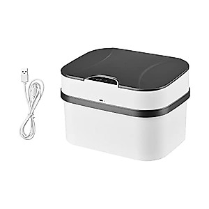 PENCHEN Auatic Toucess Infrared Motion Sensor Trash Can 3-Layer Folg Garbage Can Max. 9.5L ty Built-in Battery with USB Charging Cable