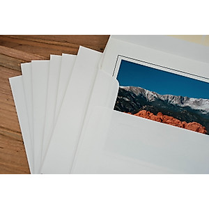 Photographer's Edge, Photo Insert Card, 10 Blank Cards and Envelopes, Birthday Cards For All Ages, for 4x6 Photos - Natural with Happy Birthday Border