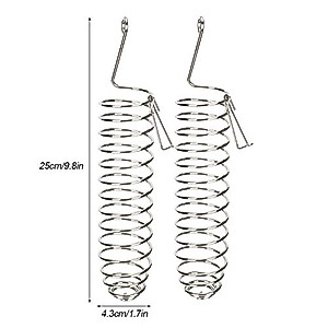 2Pcs Parrot Food Holder, Bird Feeder Toy Small Animal Fruit Holder Stainless Steel Vegetable Skewer Foraging Hanging Feed Tool for Parrots Cockatoo Cockatiel