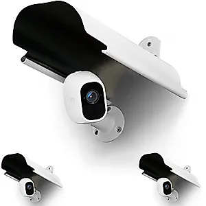 Uogw Sun Rain Shade Cover for Blink XT, XT2,All-New Blink Outdoor,Arlo, Arlo Pro, Arlo Pro 2, Arlo Ultra, Protective Roof for Outdoor Security Cameras, Aluminum Alloy Material (2 Pack,White)