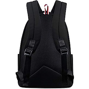 Roffatide Anime My Hero Academia Backpack Nylon Black Book Bag Printed School Bag Back Pack Daypack