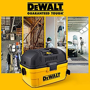DEWALT DXV04T Portable 4 gallon Wet/Dry Vaccum, Yellow