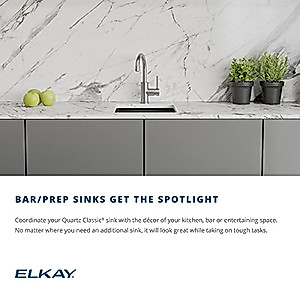 Elkay ELG16FBBK0 Sink, 18-1/8 x 18-1/8 x 7-1/2, Black