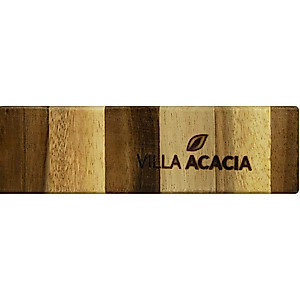 Villa Acacia Extra Large Butcher Block - 24x18 Inch, 2" Thick Wooden Cutting Board