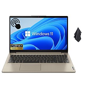 2022 Newest Lenovo Ideapad 3i Laptop, 15.6” FHD 1080P Touchscreen, Intel Core i3-1115G4, 8GB DDR4 RAM, 256GB PCIe SSD, HDMI, WiFi, Bluetooth, HD Webcam, Fingerprint Reader, Windows 11 Home, Sand