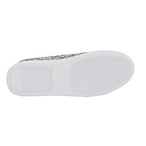 Women's Glitter Shoes Fashion Shiny Sequin Sneakers Tennis Sparkly Shoes Rhinestone Bling Shoes with Lace up(Silver Sequins,9.5)