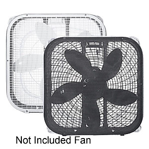 ARAWARA Window Box Fan Covers (Not Included Fan), Mesh Cover for Kid Safe and Finger Protector, Reusable Dustproof Cover, Industrial Fan Cover, Safety Fan Covers, 20 inch Diameter Square Cover, 2 PKS