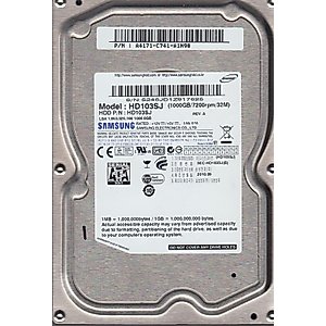 HD103SJ, HD103SJ, REV A, Samsung 1TB SATA 3.5 Hard Drive