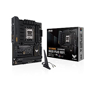 ASUS TUF Gaming B650-PLUS WiFi Socket AM5 (LGA 1718) Ryzen 7000 ATX Gaming Motherboard(14 Power Stages, PCIe® 5.0 M.2 Support, DDR5 Memory, 2.5 Gb Ethernet, WiFi 6, USB4® Support and Aura Sync)