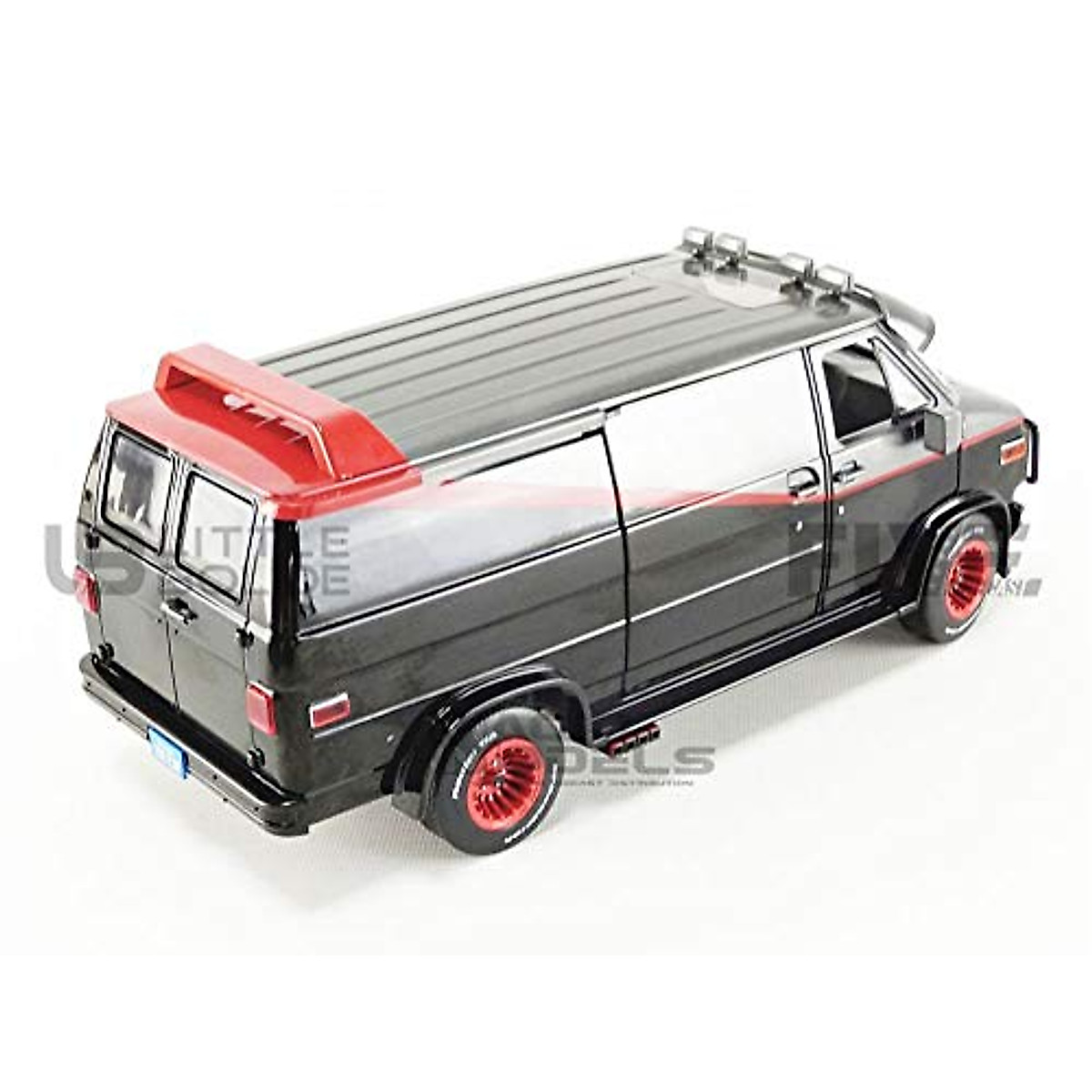 Greenlight 1/18 Hollywood The A-Team 1983-87 TV Series 1983 GMC Vandura Diecast Model Car #13521, Multi